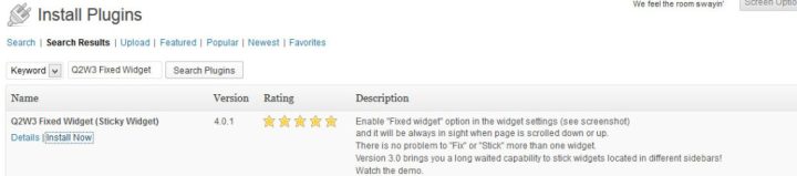 How To Add A Sticky Floating Sidebar Widget In Wordpress A